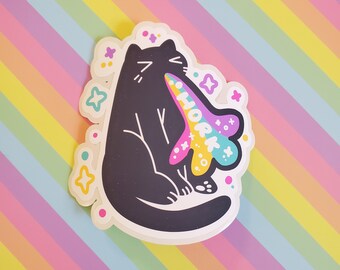 Handmade Cat Sticker - Etsy