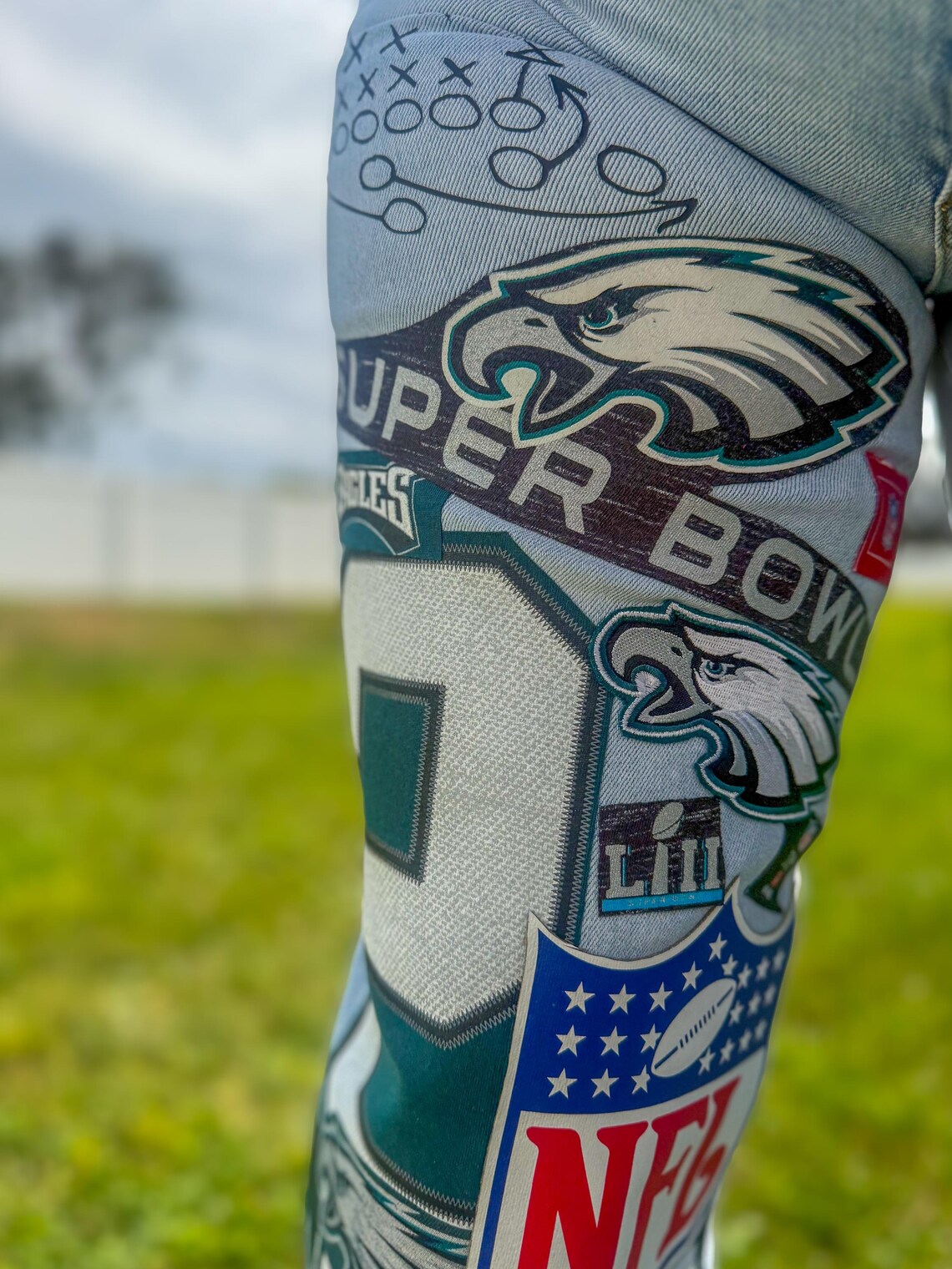 Custom NFL Jeans - Reworked - Etsy