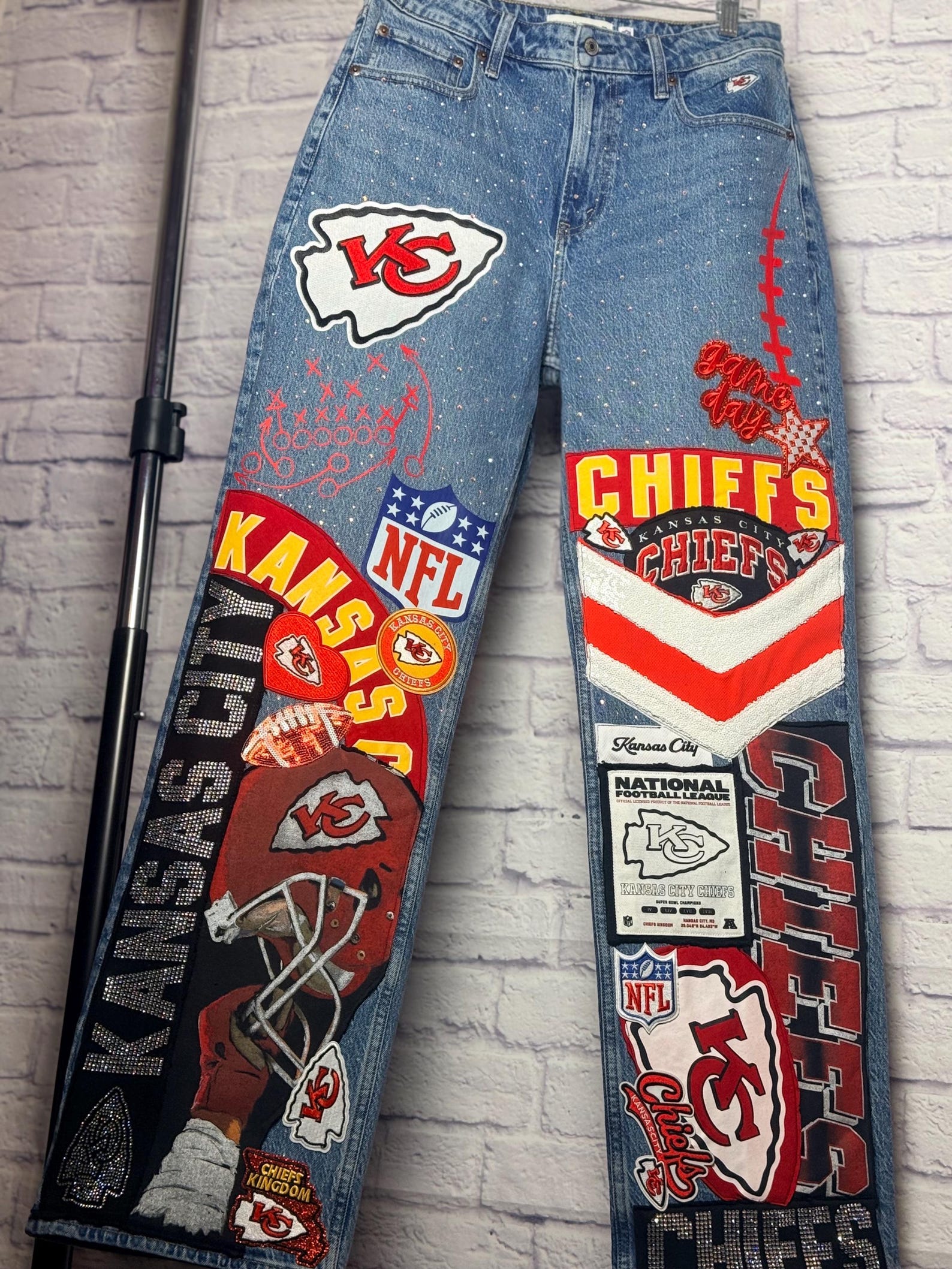 Custom NFL Jeans - Reworked - Etsy