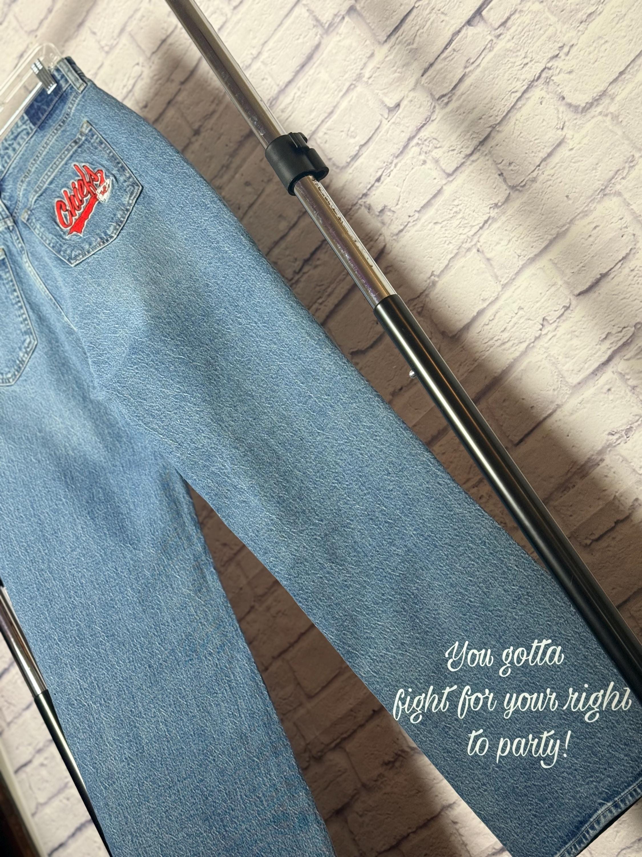 Custom NFL Jeans - Reworked - Etsy