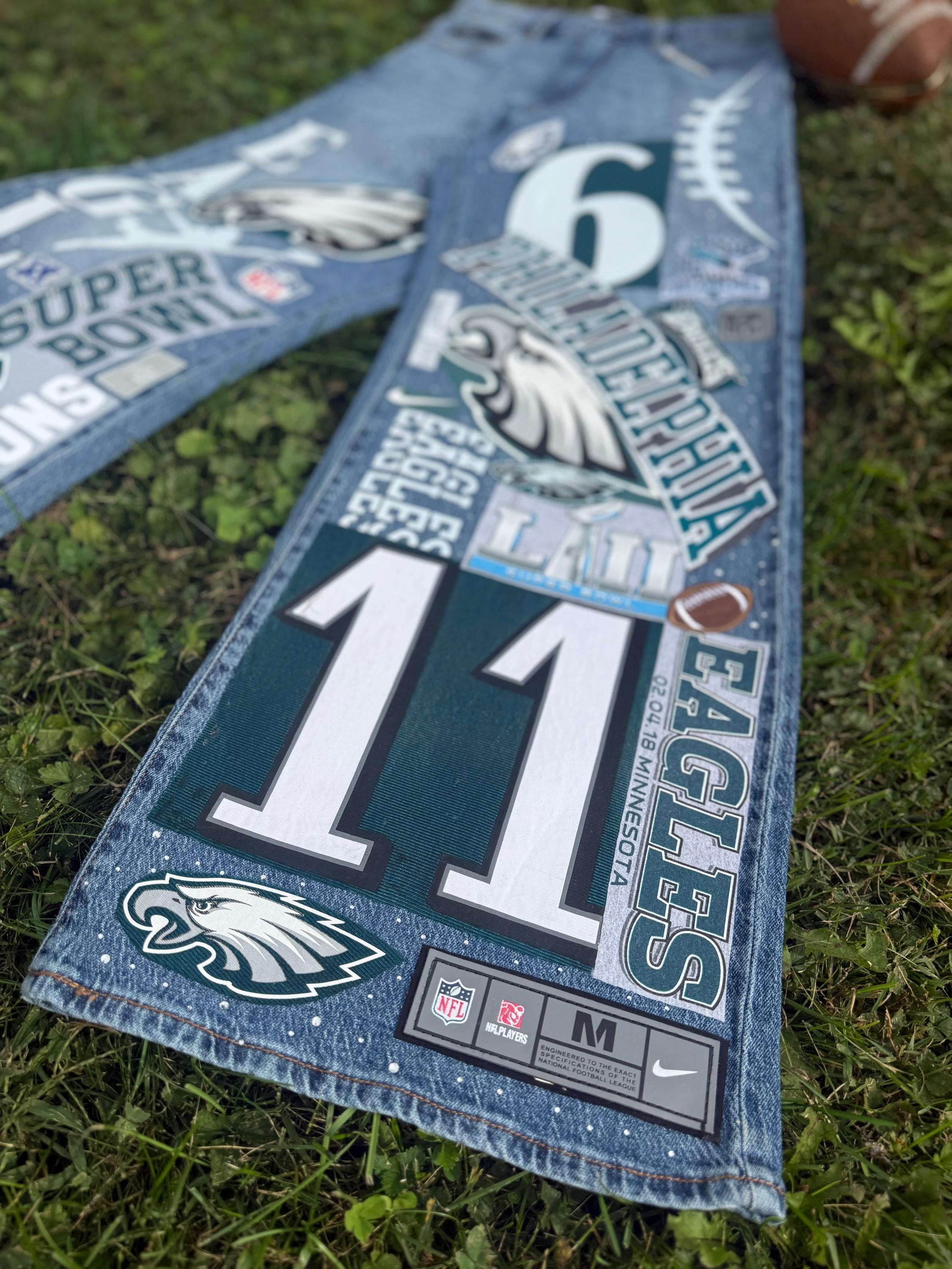Custom NFL Jeans - Reworked - Etsy