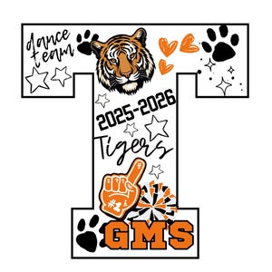 Customized Team Block Letter PNG, Download Spirit Gear, Game Day Team ...