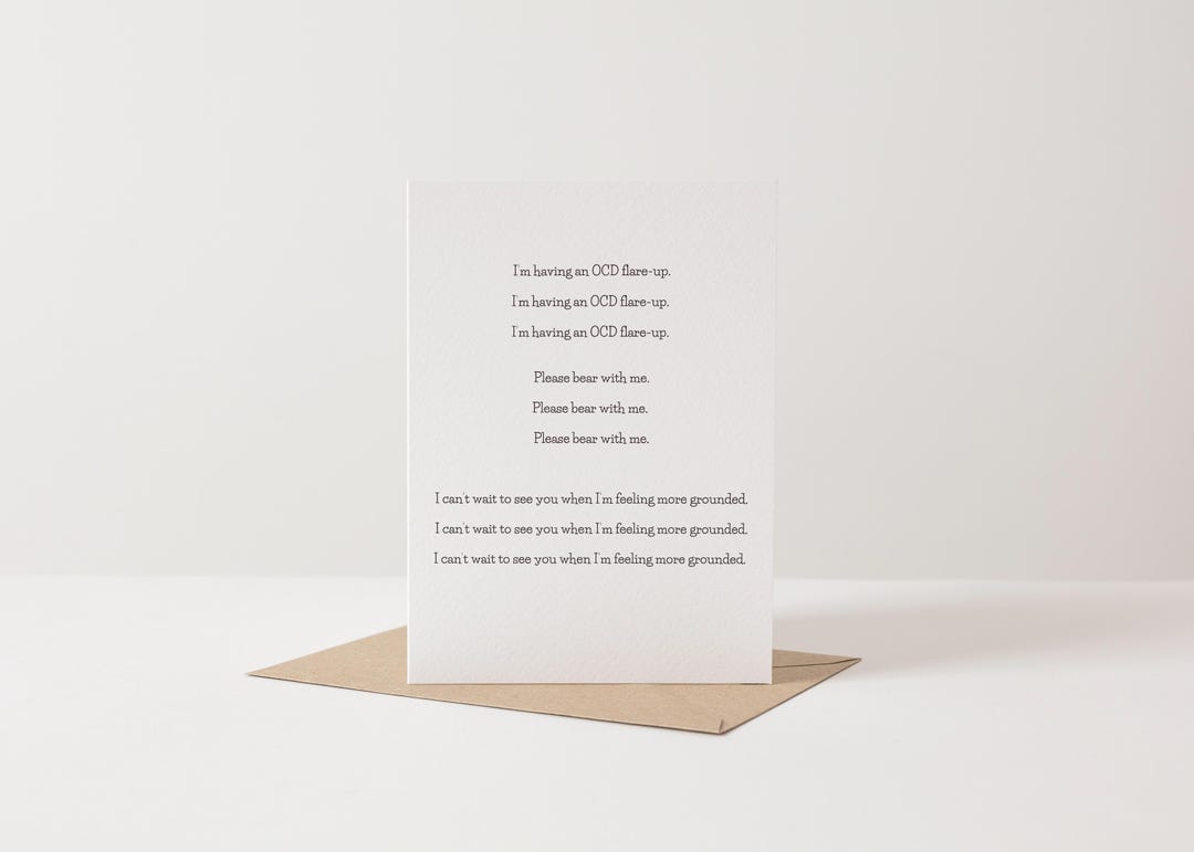 Funny OCD Card - Etsy