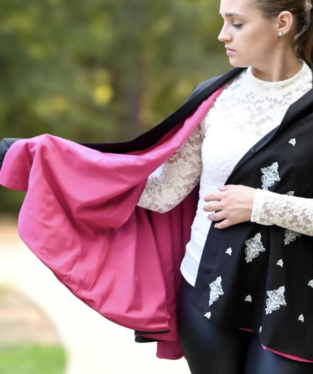 Embroidered Cape Shrug - Etsy