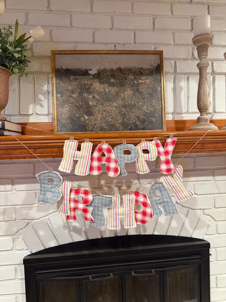 Cottagecore Happy Birthday Banner - Etsy