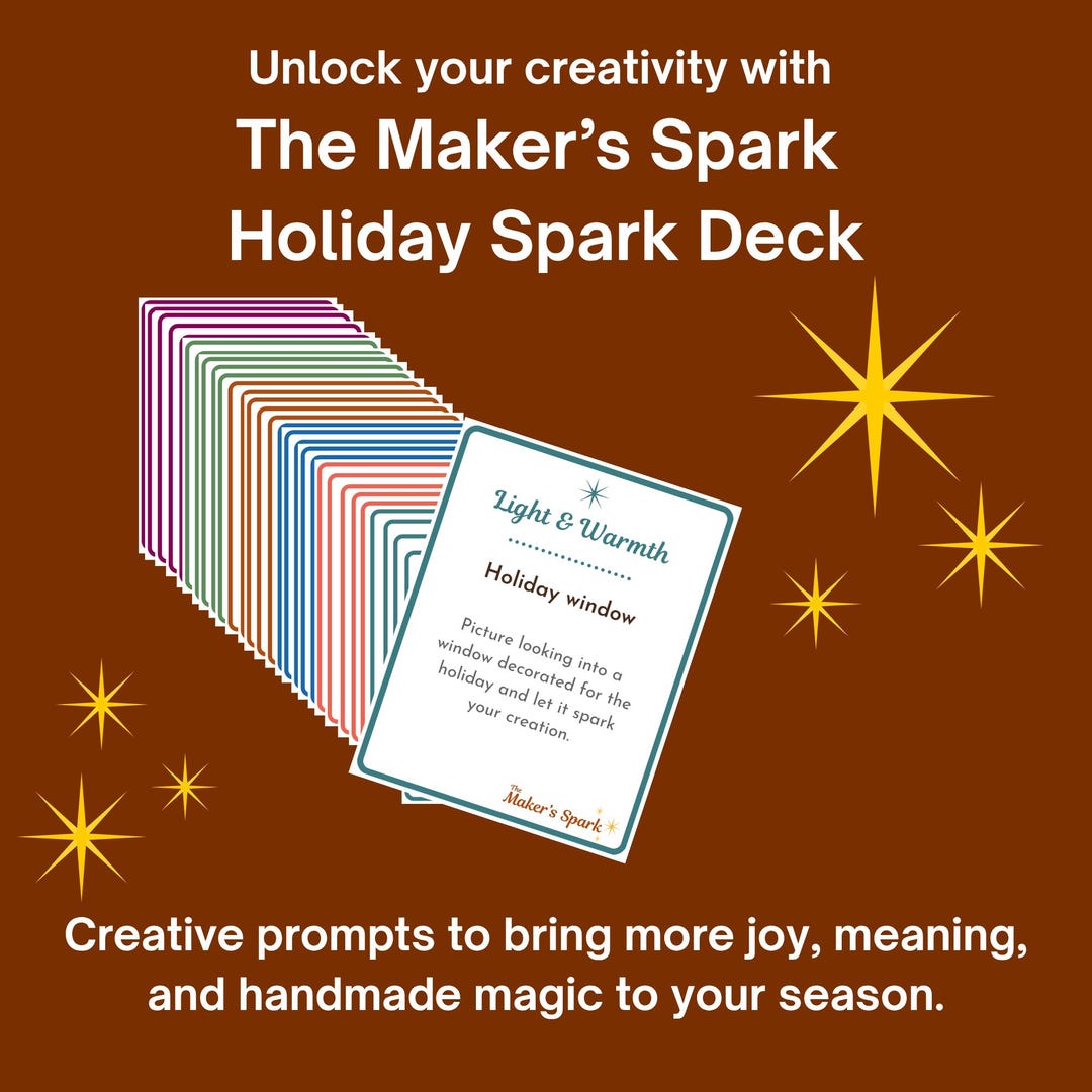 Printable Holiday Creativity Prompt Cards: Spark Deck for Makers ...