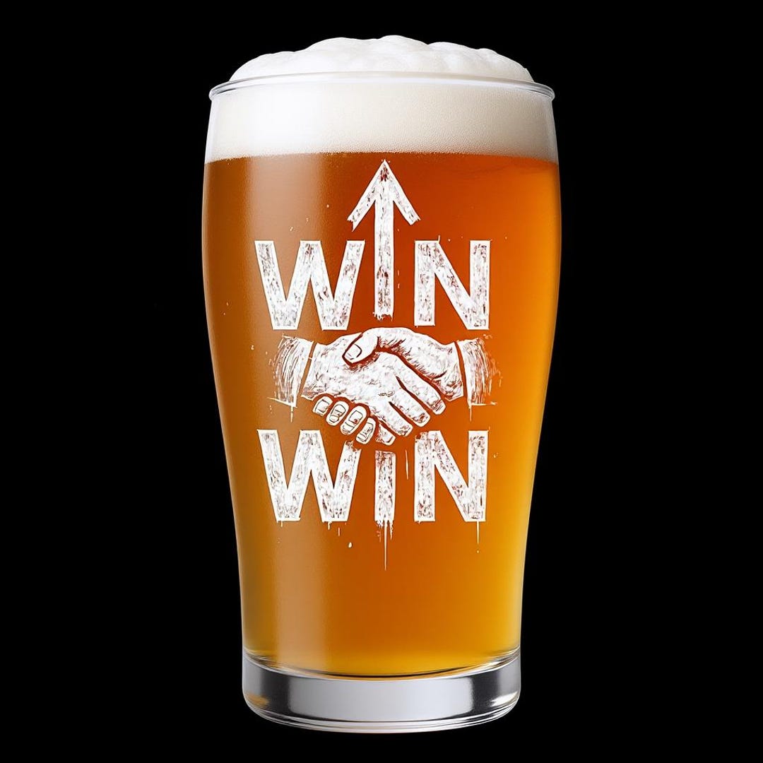WIN WIN Men’s Logo | Streetwear Graphic for T-shirt, Mug, or Beer Glass ...