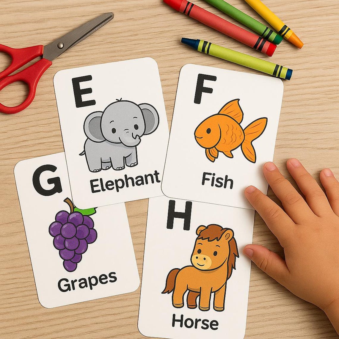 Alphabet Flash Cards A-Z: Preschool & Toddler Learning (digital ...