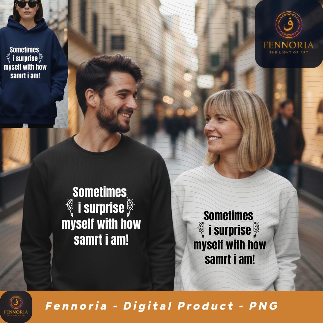 Funny Smart Quote Shirt PNG – Sometimes I Surprise Myself With How ...