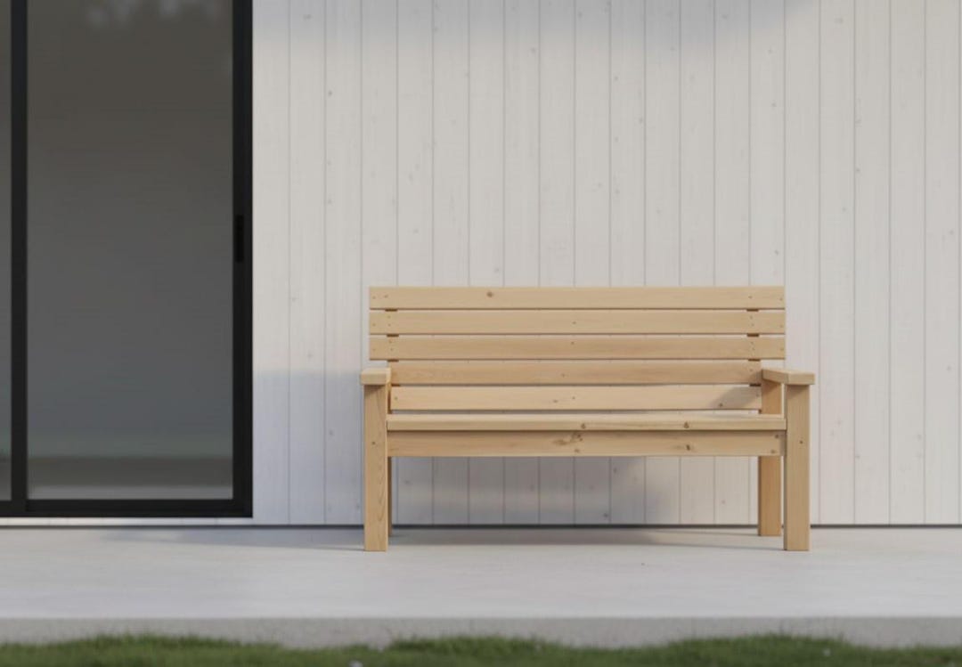 DIY 2x4 Sitzbank Plan: Balkonmöbel Blueprint (PDF Download) - Etsy.de