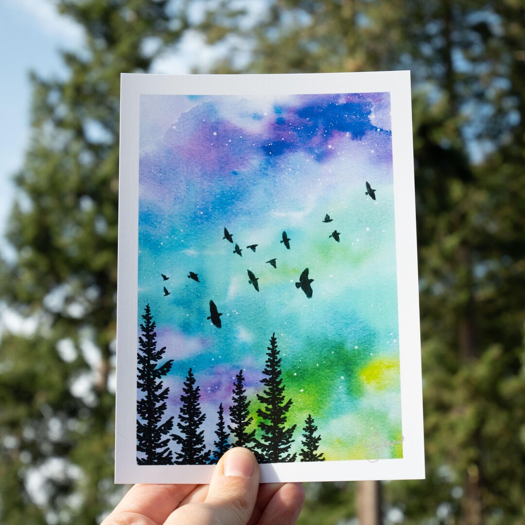 Aurora Migration 5x7 or 8x10 Art Print - Etsy