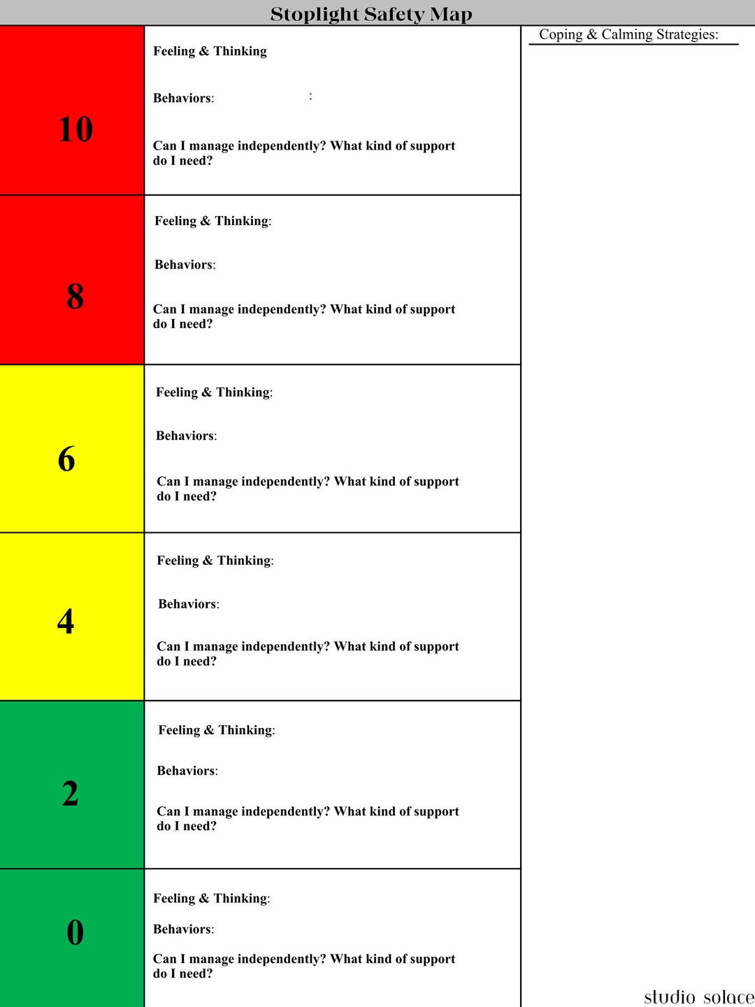 Stoplight Safety Map for Kids – Traffic Light Printable - Etsy