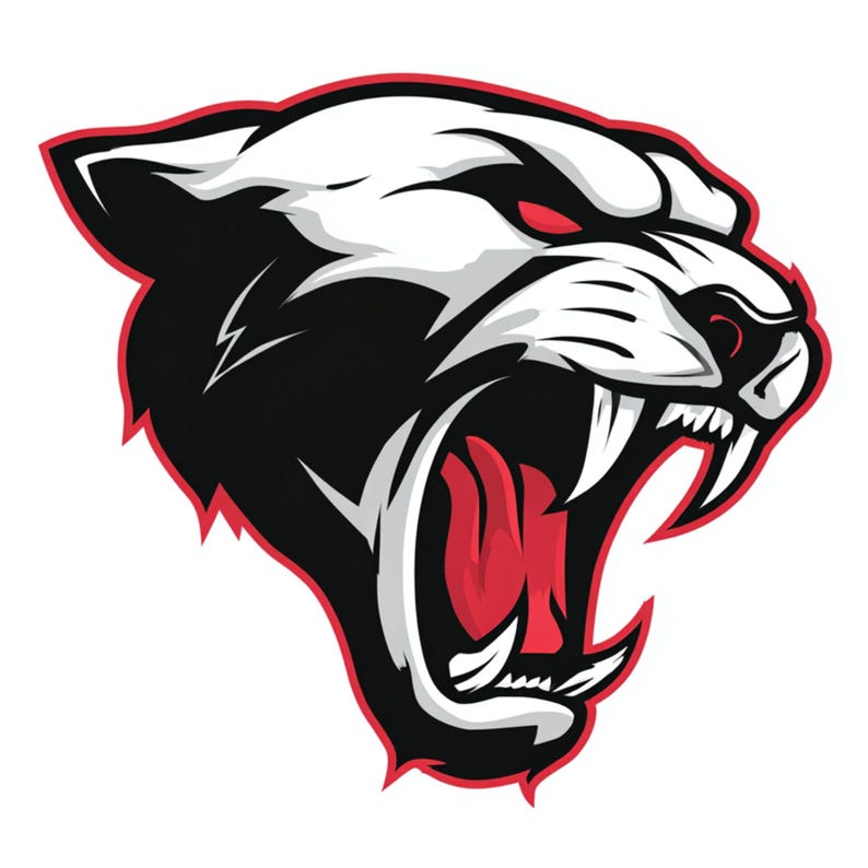 Panther Mascot Clipart Pack – 4 SVG PNG Designs | Animal Head ...
