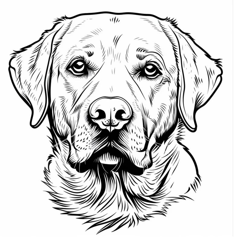 Cute Labrador Face SVG/PNG – Digital Cut File for Cricut & Silhouette ...