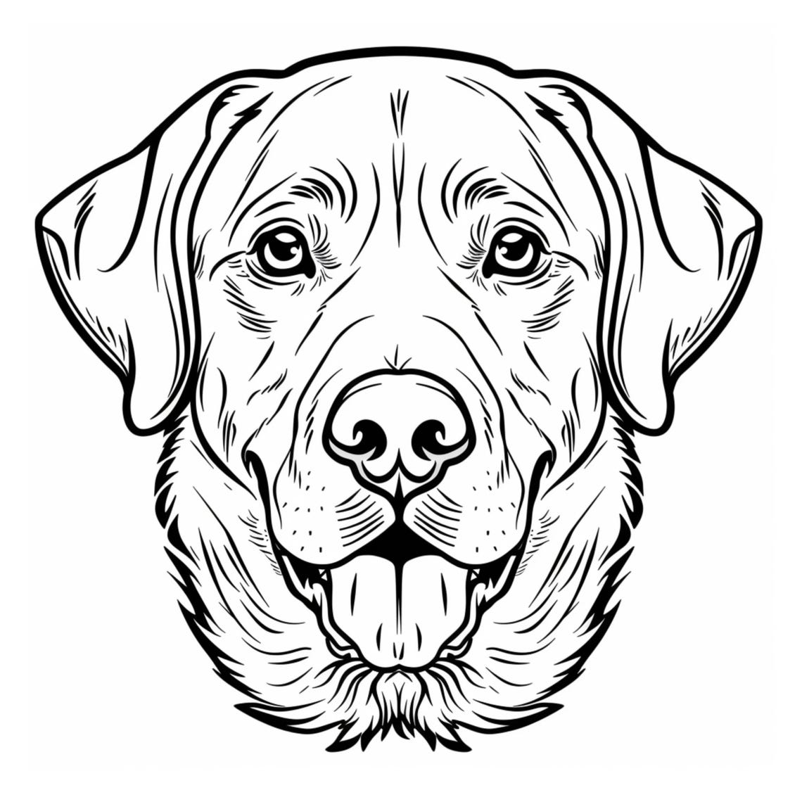 Cute Labrador Face SVG/PNG – Digital Cut File for Cricut & Silhouette ...