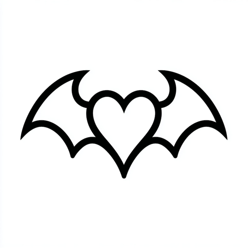 Bat Valentine Card Svg - Etsy Canada