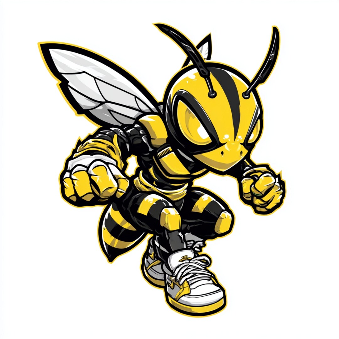 4 Wasp Clipart SVG PNG – Insect Warrior Mascot Head Clipart for Cricut ...