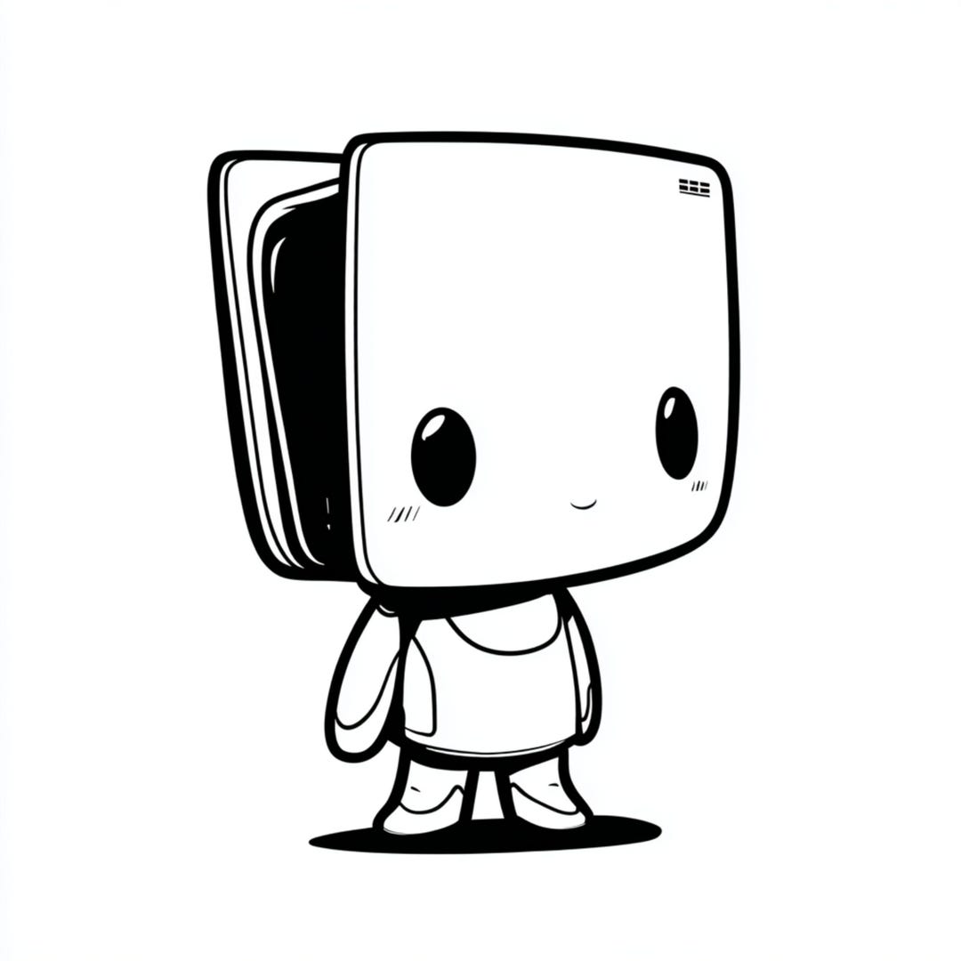 Kawaii PS5 SVG PNG – Cute Playstation 5 Console Cartoon Clipart Design ...