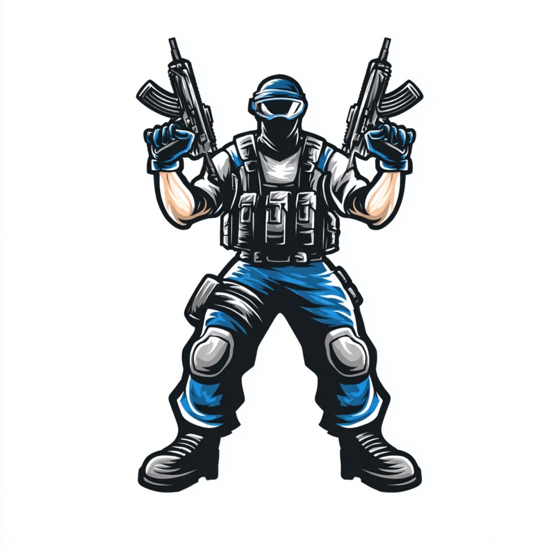 Masked Mercenary Soldier SVG PNG – Warrior Head Clipart Design for ...