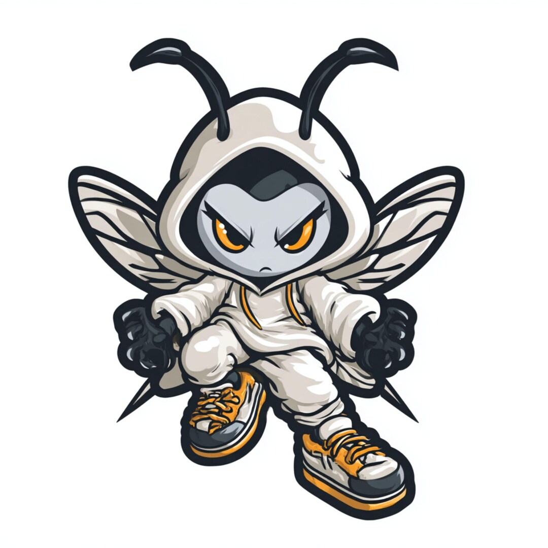4 Firefly Clipart SVG PNG – Insect Warrior Mascot Head Clipart for ...