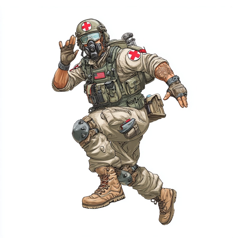 Medic Soldier SVG PNG – Military Doctor Warrior Clipart Design for ...