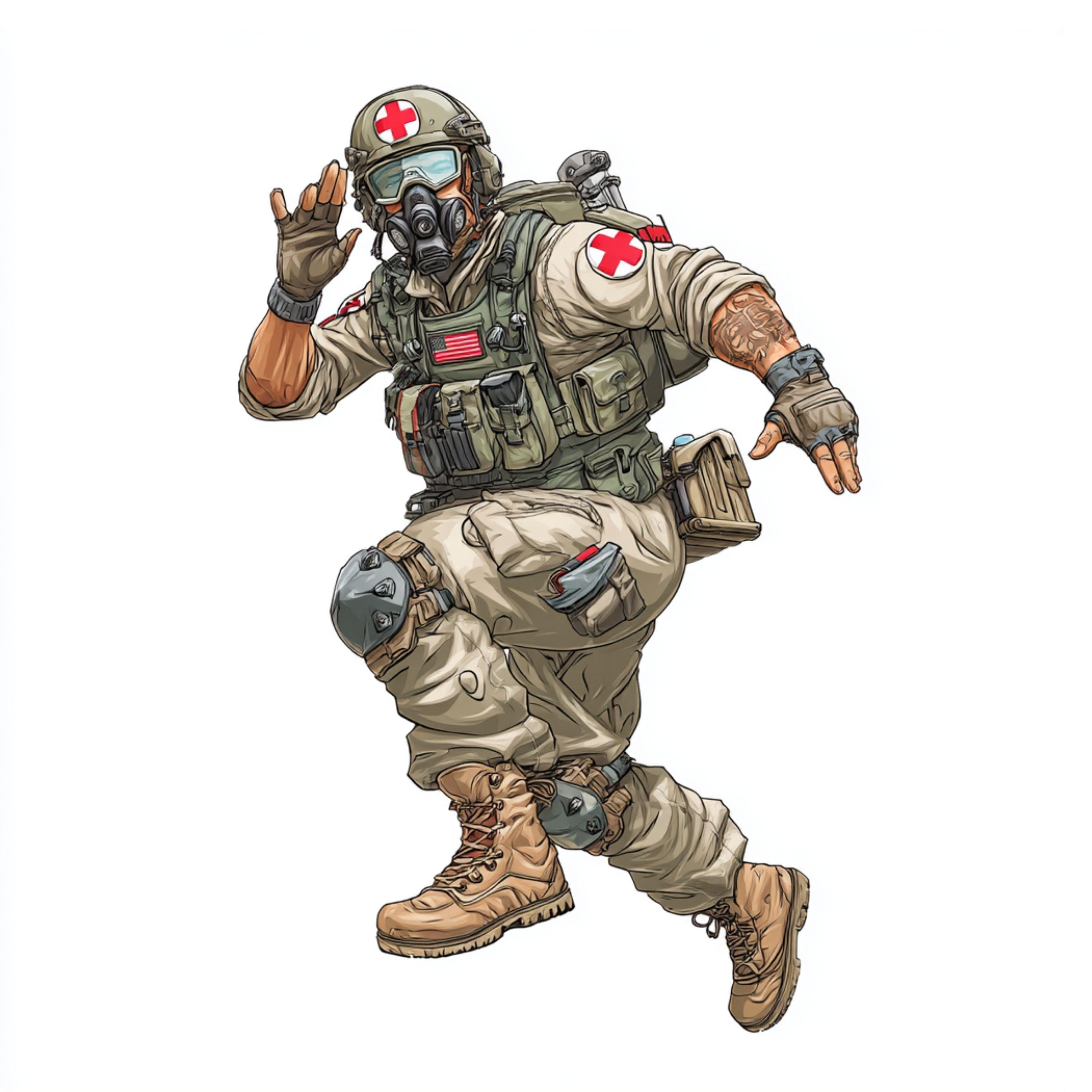 Medic Soldier SVG PNG – Military Doctor Warrior Clipart Design for ...