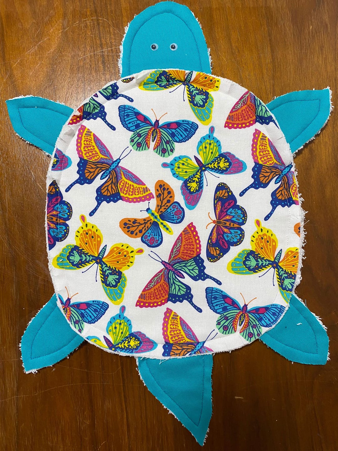 Handmade Turtle Floor Mop, Reusable Cotton Cleaning Pad, Butterfly ...