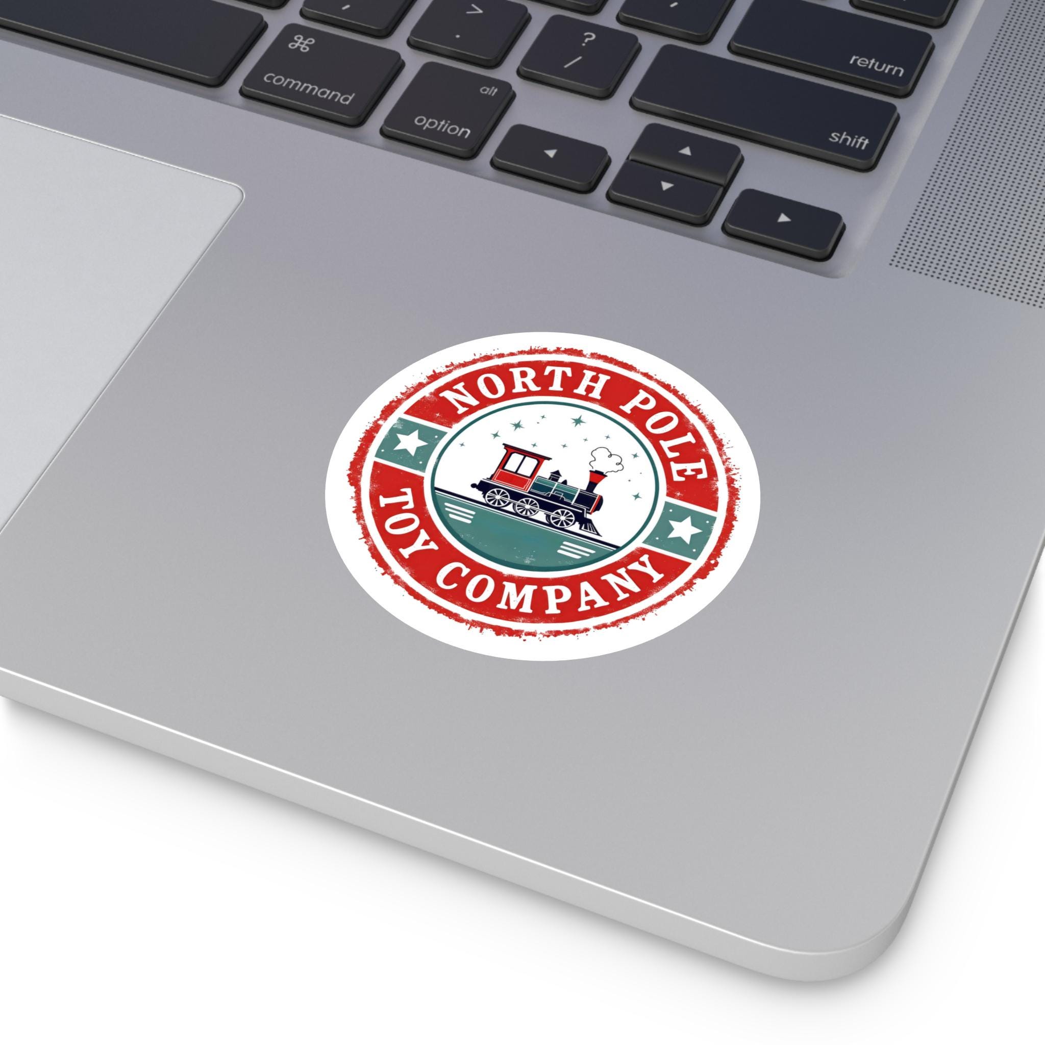 North Pole Toy Company Vinyl Sticker, Christmas Train Decor - Etsy