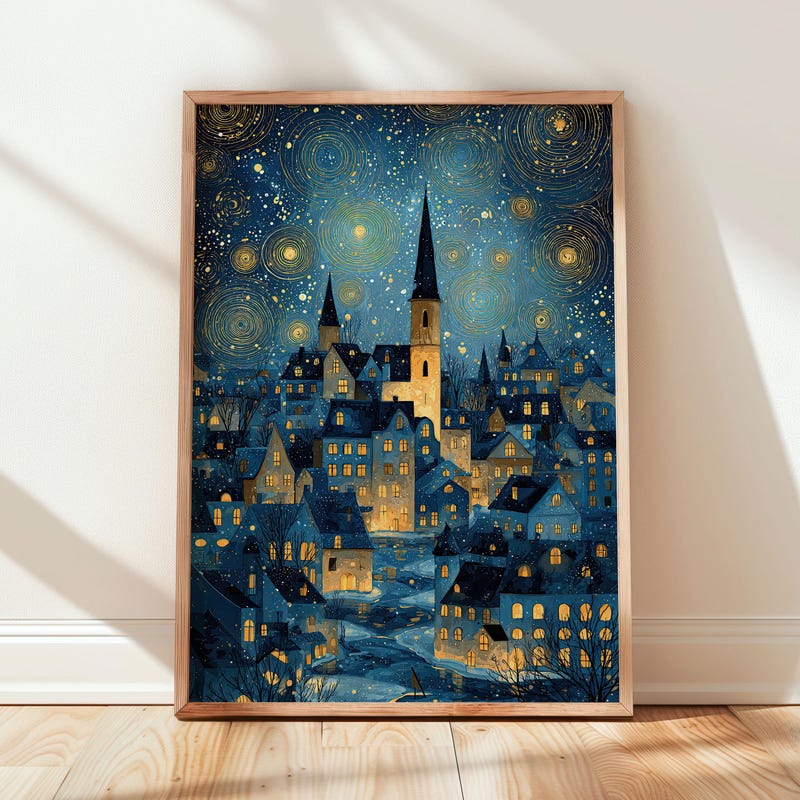 Klimt Style Winter Digital - Etsy UK