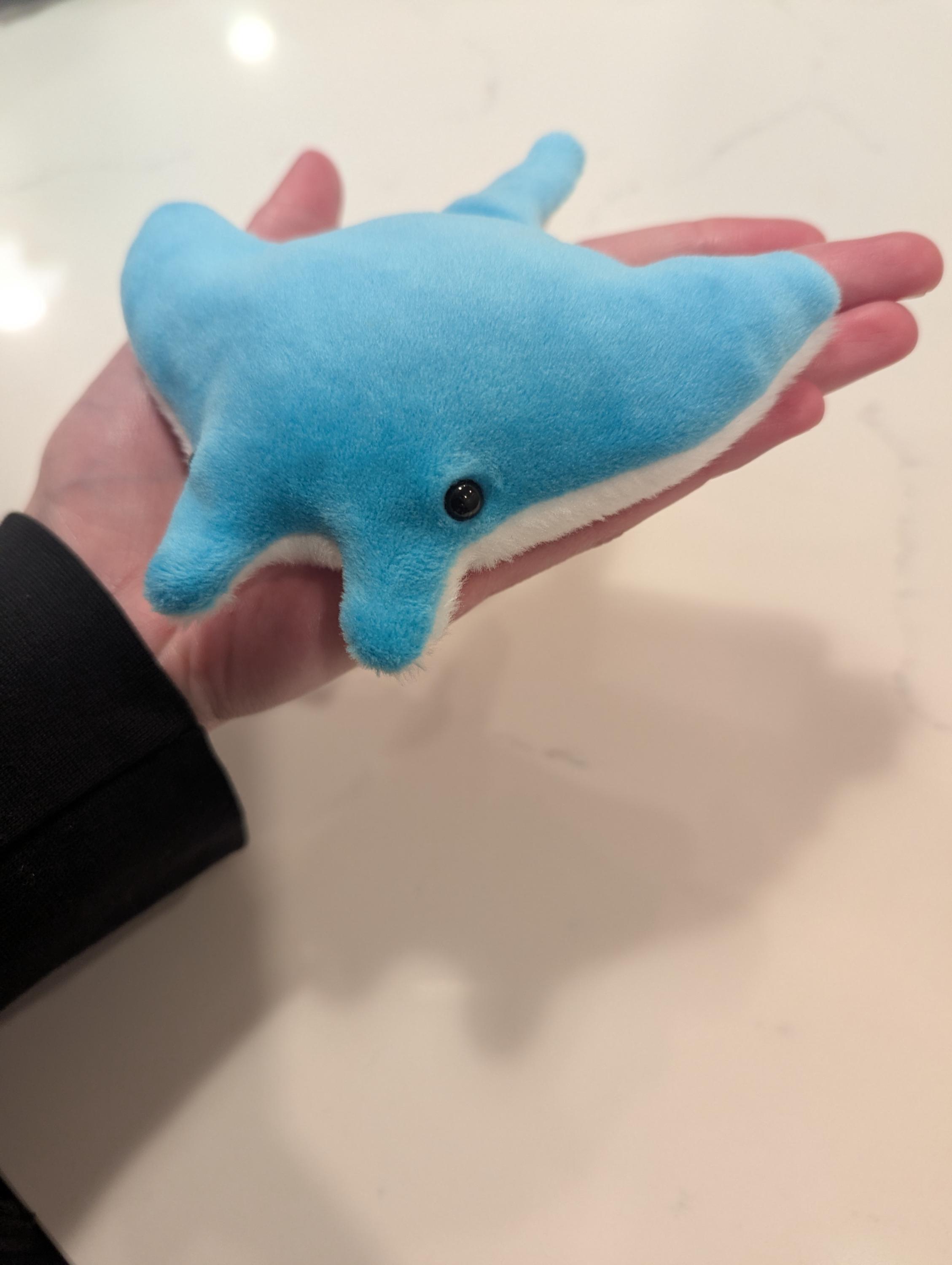 Mini Manta Ray Pocket Plushie - Sensory Stuffed Animal With Weighted ...