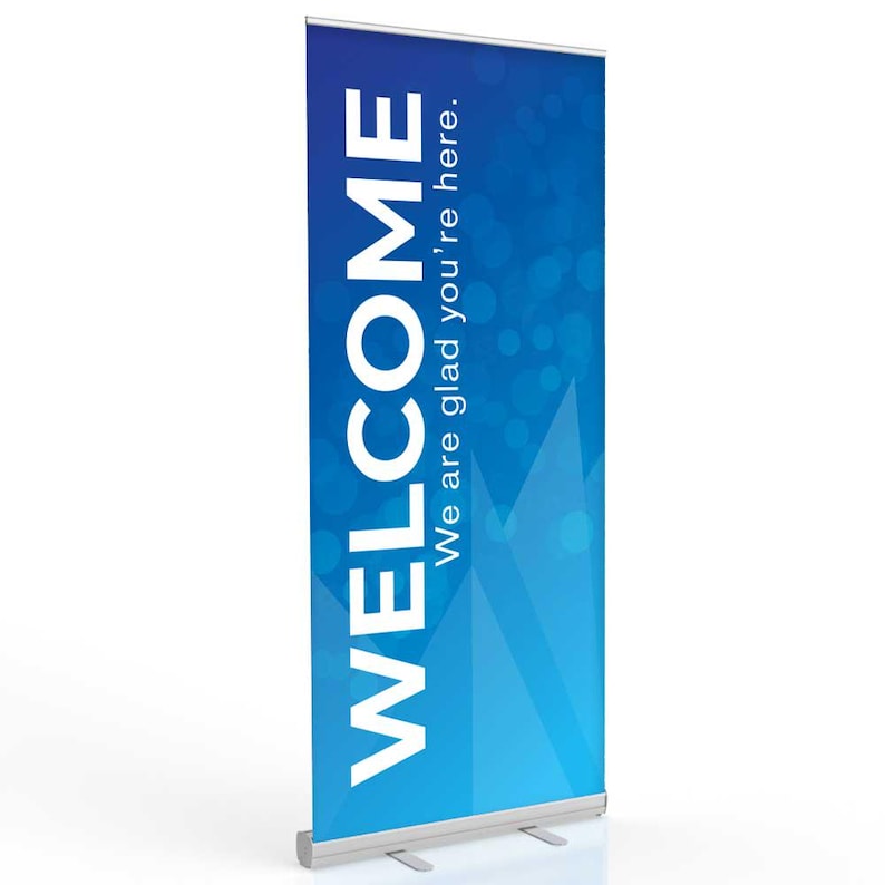 Welcome Banner | Retractable Roll up Display for Events, Churches (36 ...