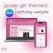 Gossip Girl Themed Party Invitation & Drink Menu | Customizable Digital ...