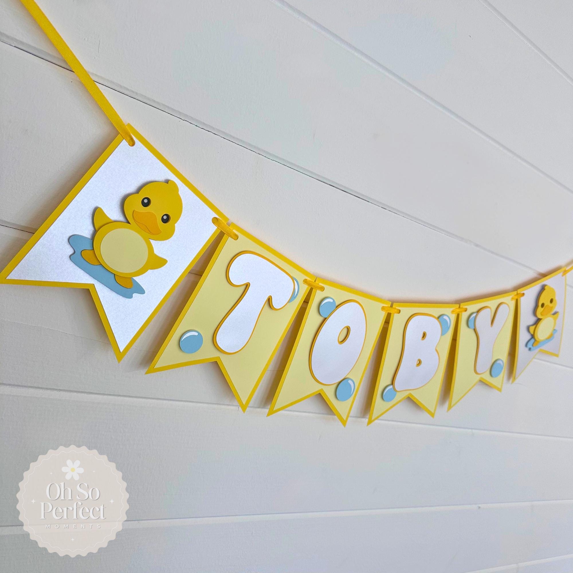 Duck Bunting Banner | Personalised Party Decorations - Etsy