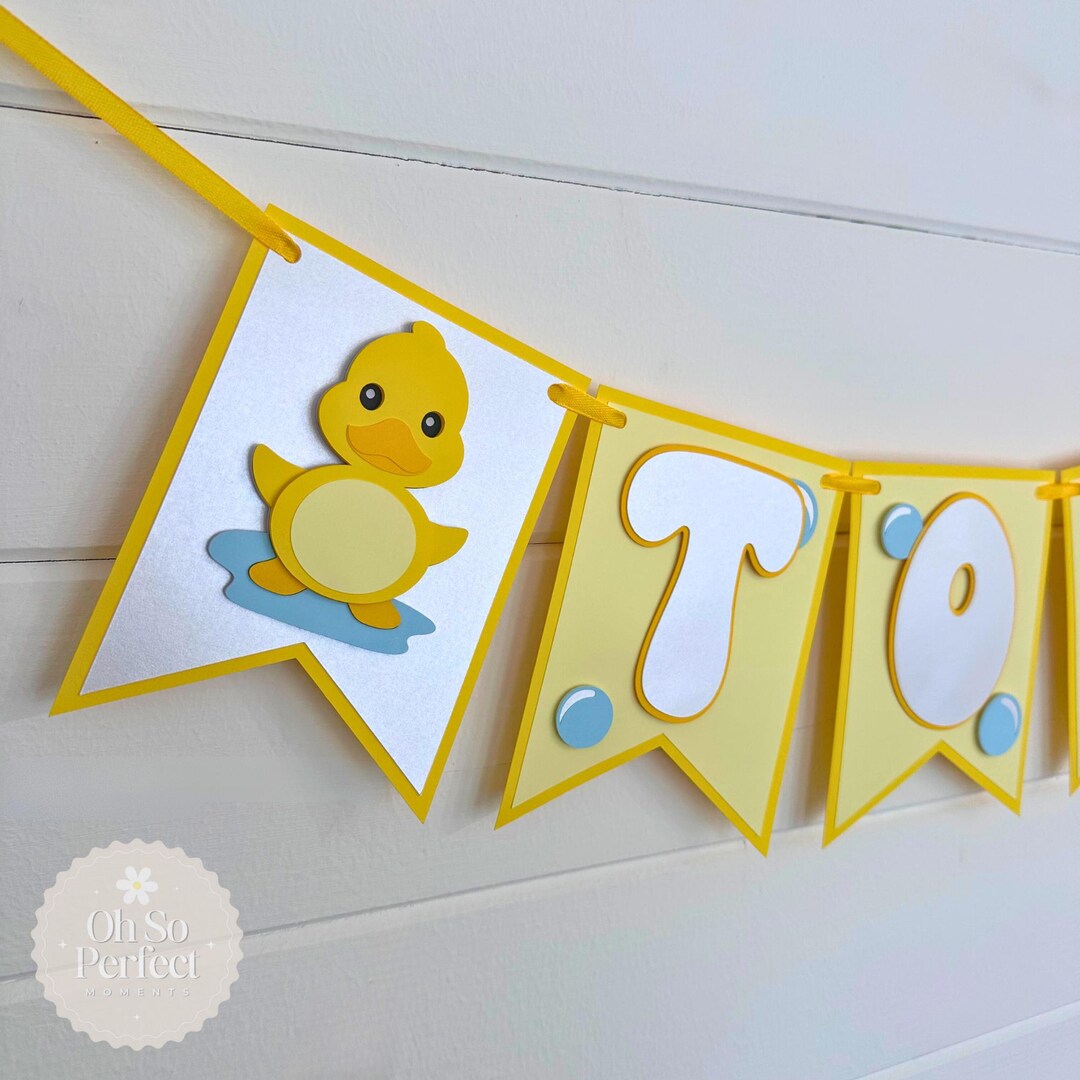 Duck Bunting Banner | Personalised Party Decorations - Etsy