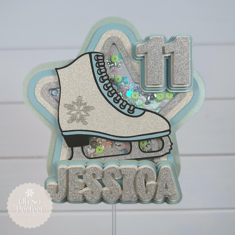 Ice Skate Party Cake - Etsy UK
