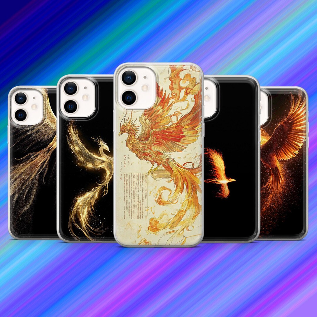 Fire Phoenix Phone Case Celestial Gold Cover Fits - iPhone 17pro,16,15 ...