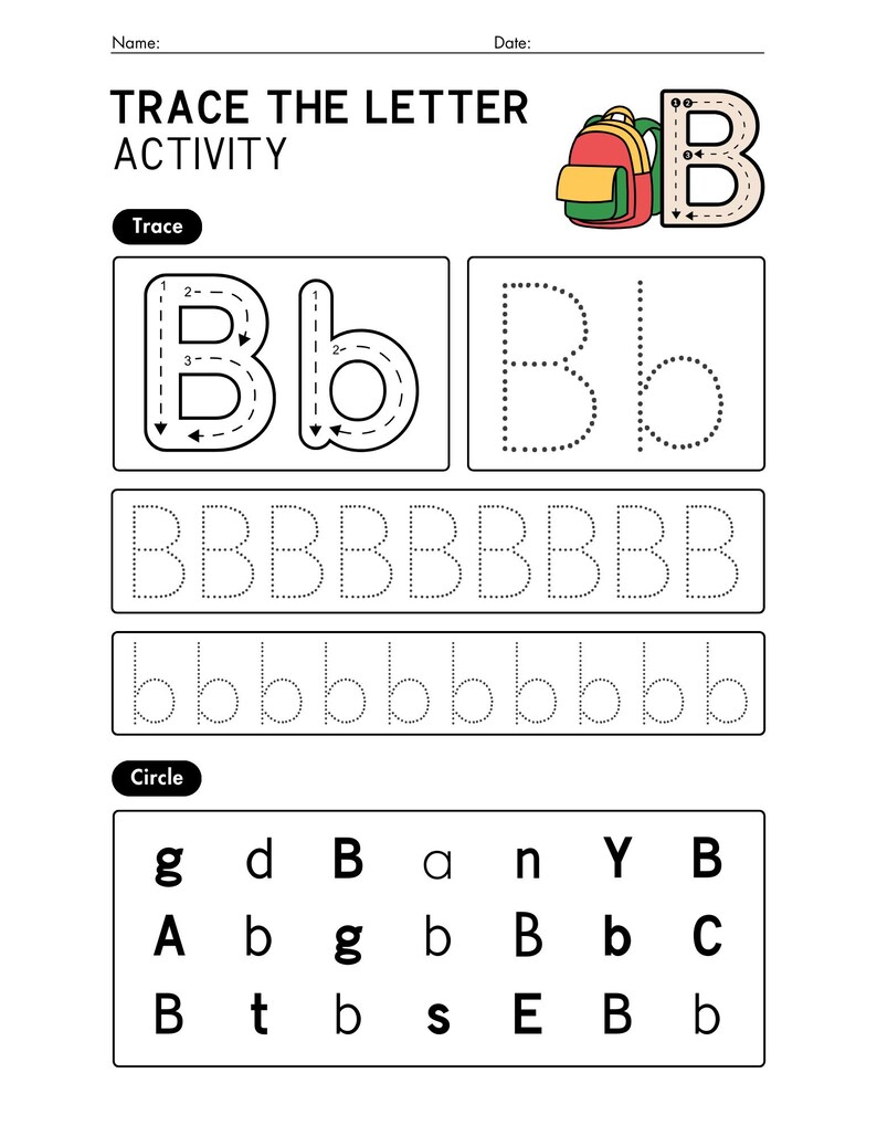 Alphabet Tracing Worksheets Bundle: Kids Handwriting Practice (PDF ...