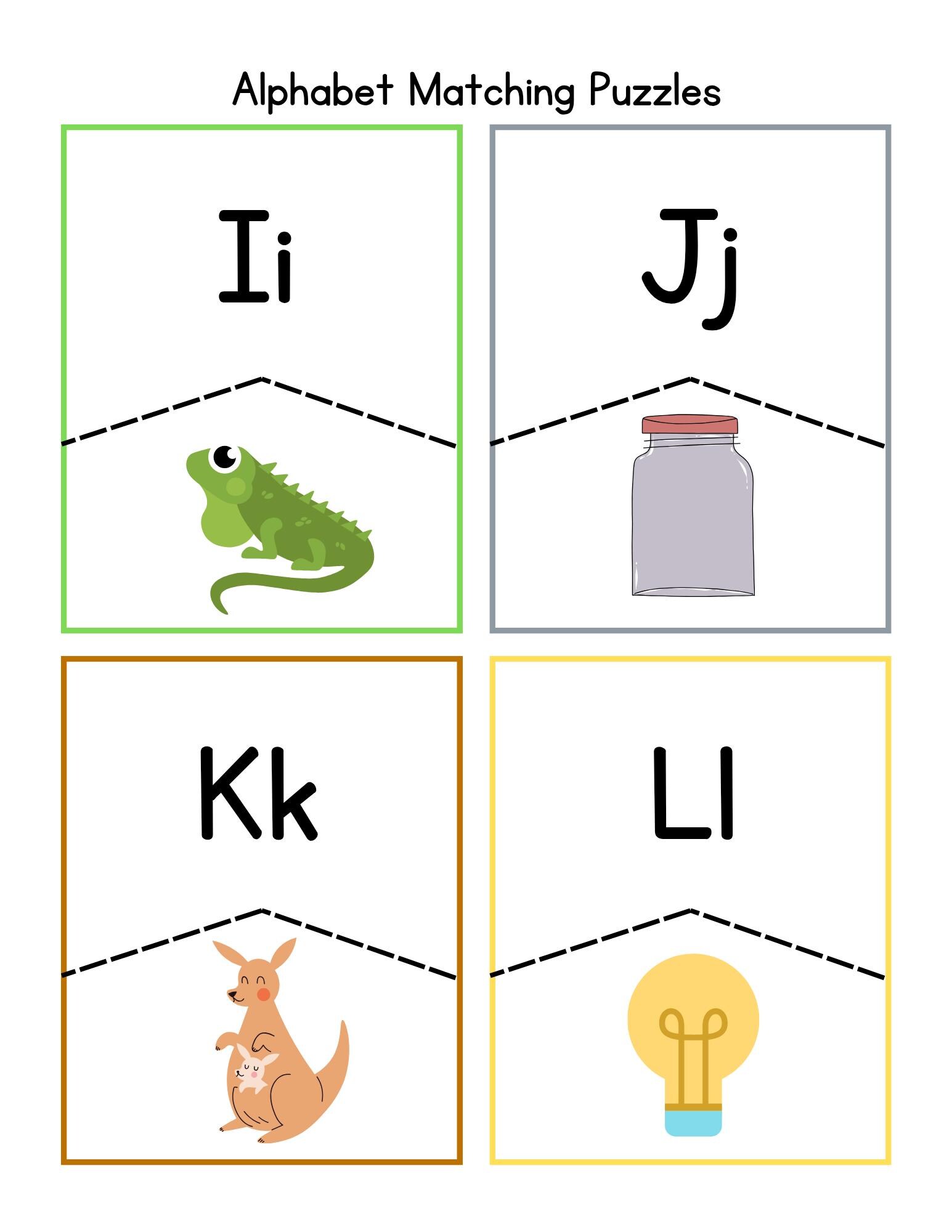 ABC Matching Puzzles (PDF Printable Activity) - Etsy