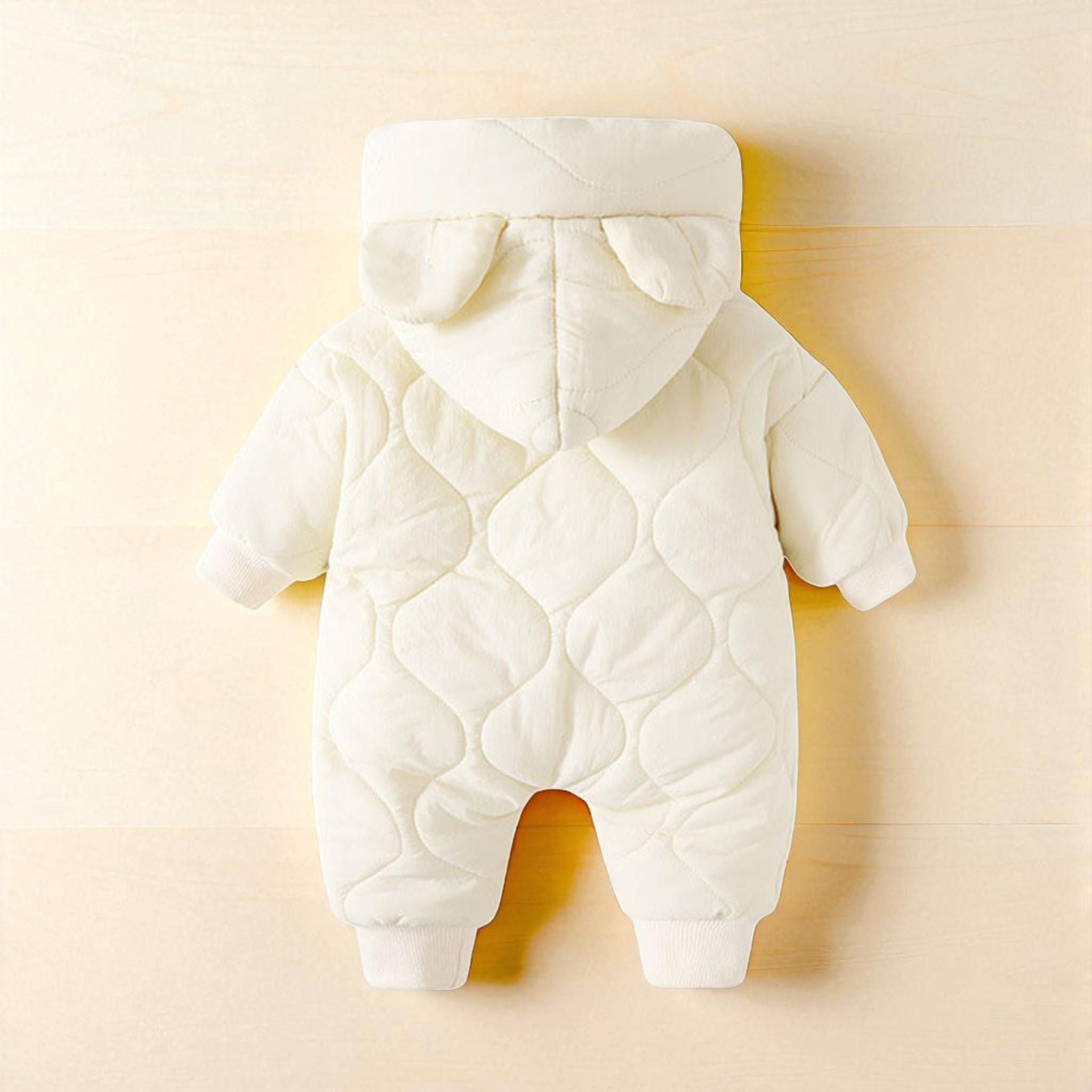 Fur-lined Baby Romper, Cartoon Bear Jumpsuit, Winter Snowsuit - Etsy