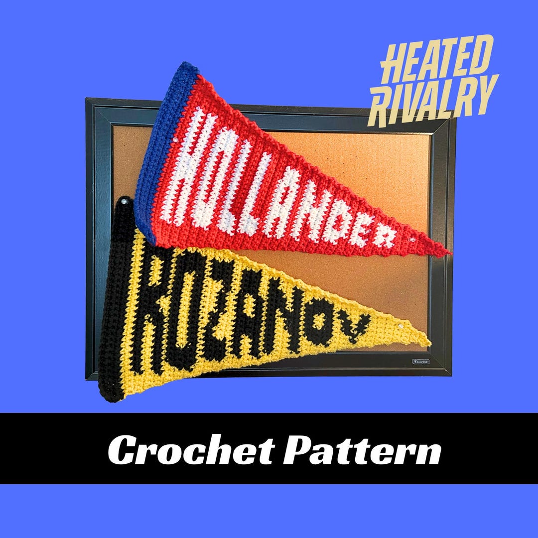 Heated Rivalry Team Pennant Flag Patterns | Ilya Rozanov and Shane ...
