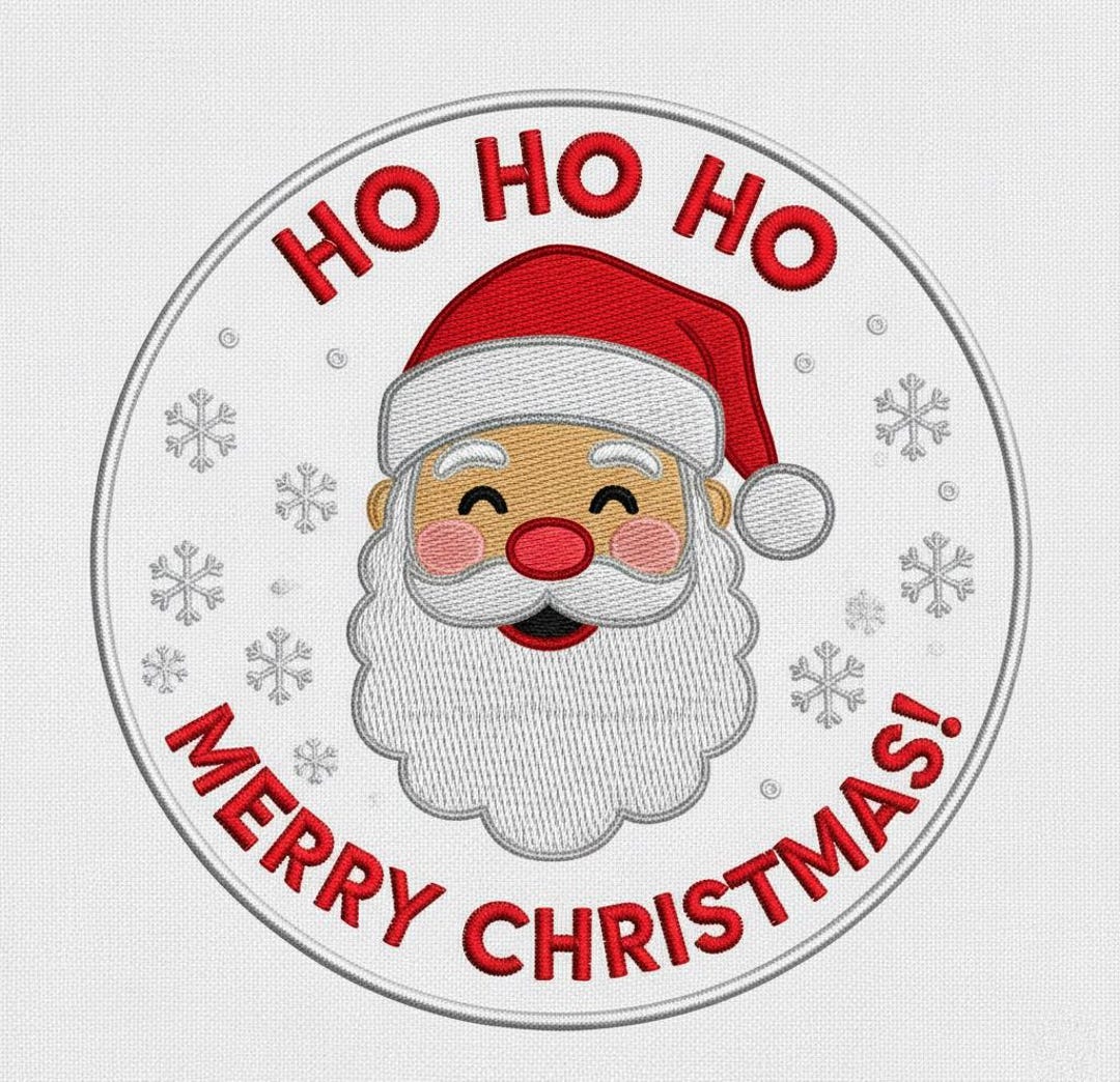 Santa Face Embroidery Design: Christmas Machine Art (digital Download ...
