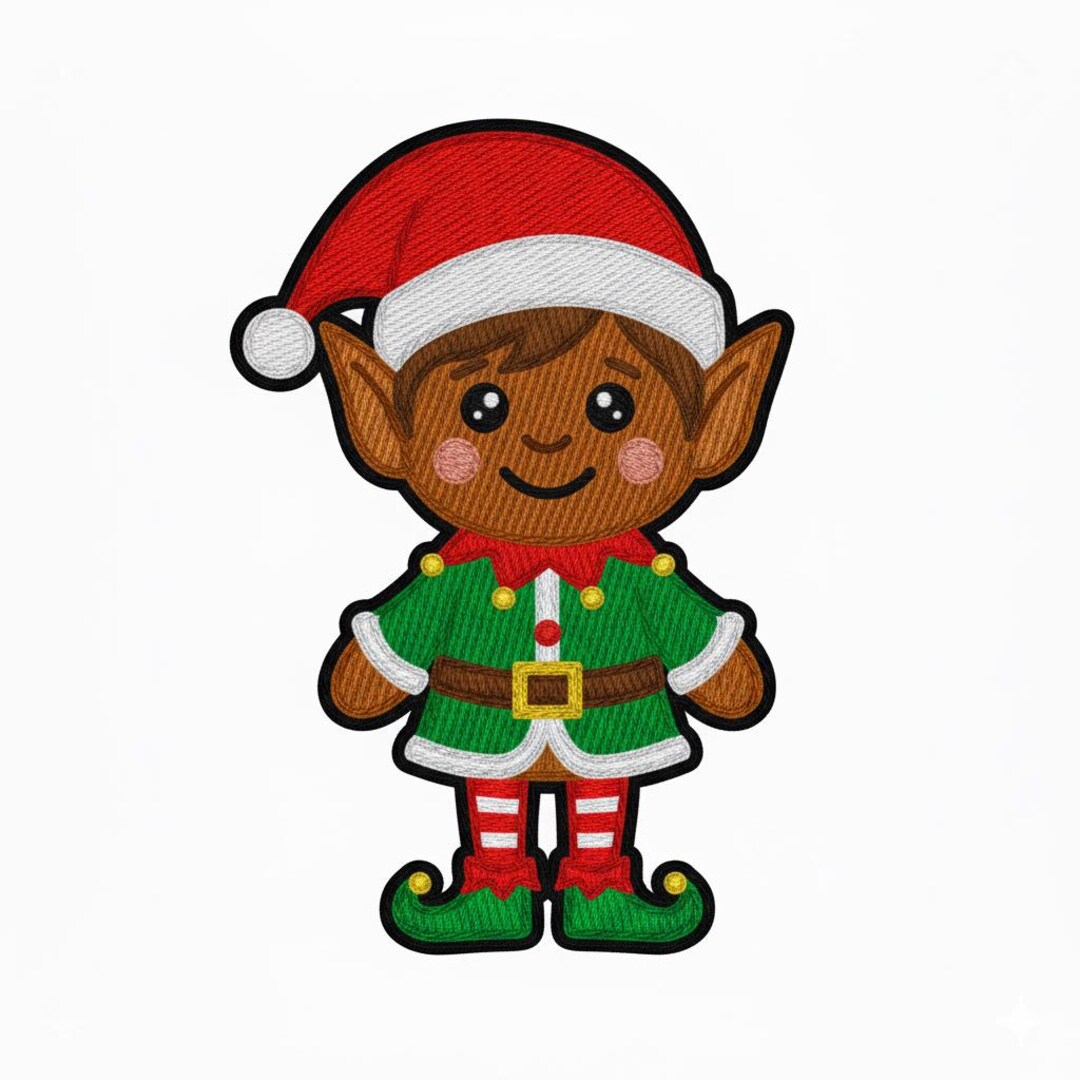 Christmas Elf Machine Embroidery Design: Santa Helper Stitch (digital ...