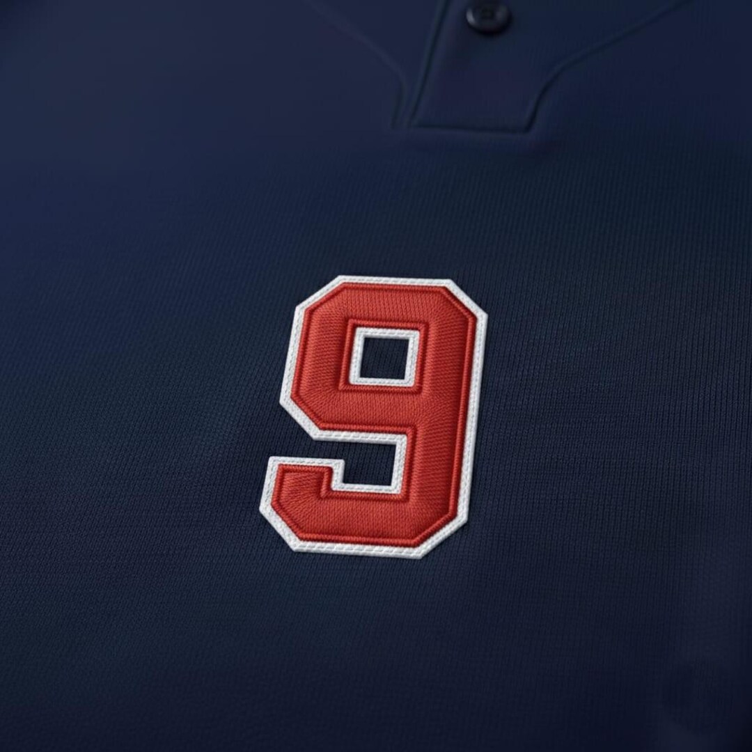 Varsity Number 9 Embroidery Design, Sports Jersey Applique (digital ...