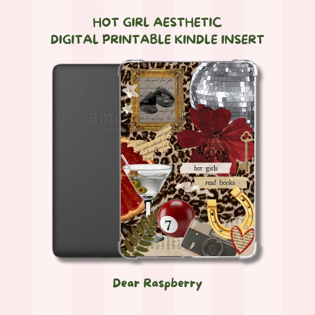 Hot Girl Kindle Insert | Digital Download | Printable Cover 4 Sizes ...
