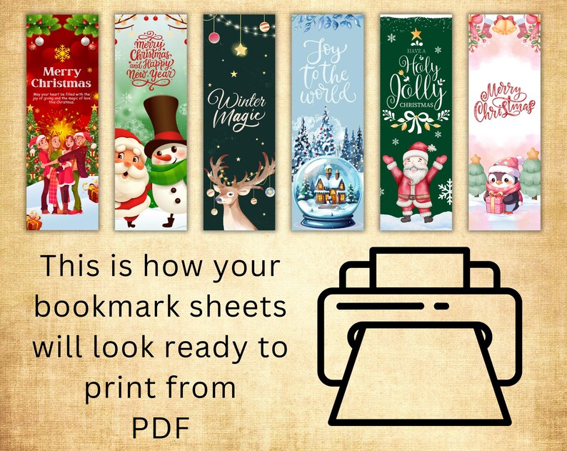 365+ Christmas Bookmark Wrap Bundle, Christmas Bookmark Sublimation ...