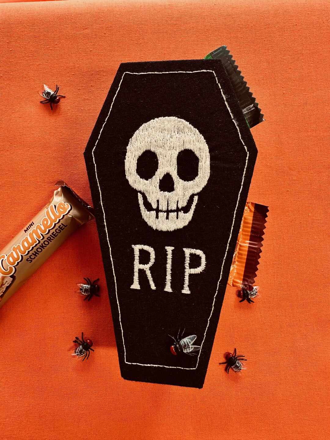 Halloween Coffin Box With Skull Embroidery – Video Tutorial ...