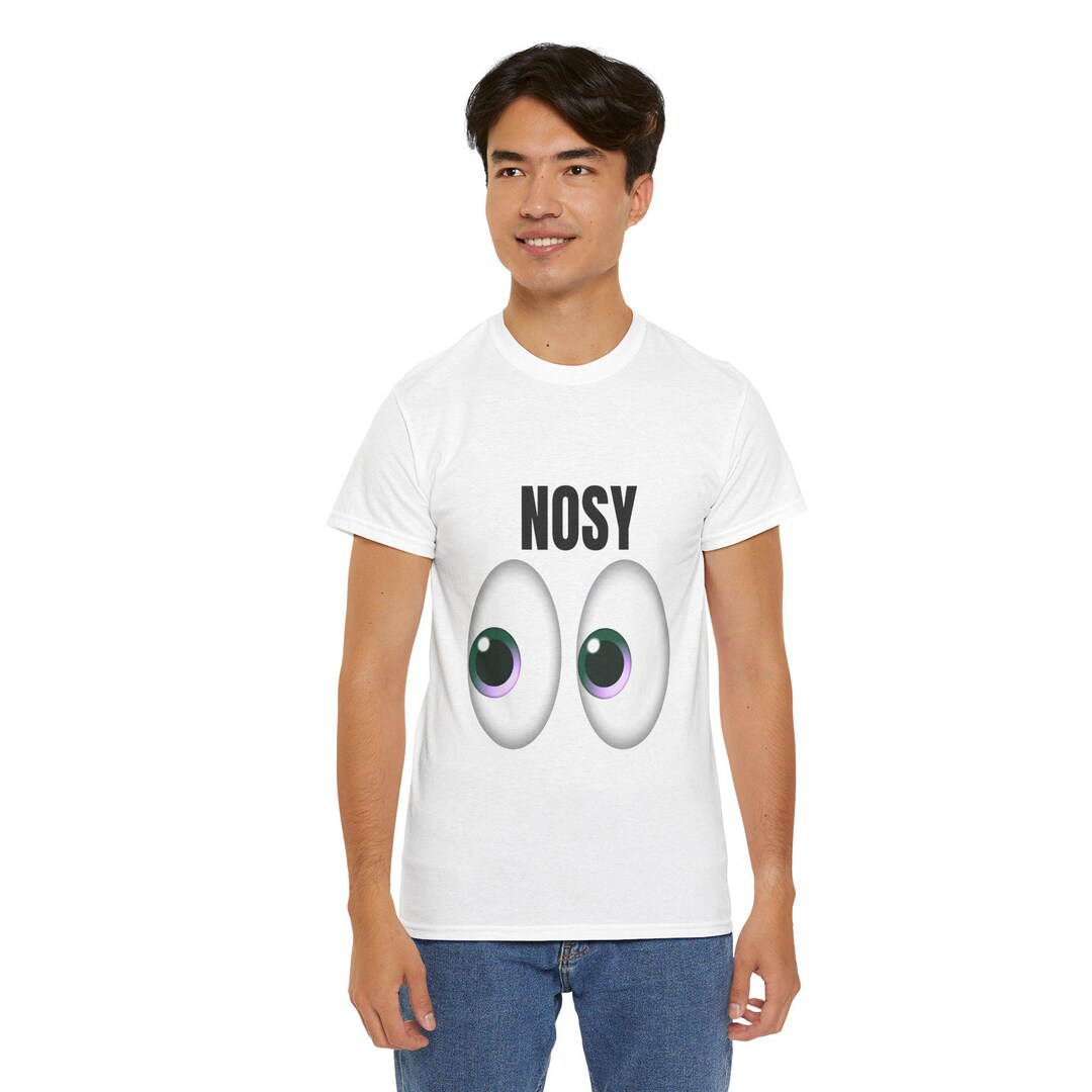 Nosy Eyes T-shirt | Cute Eyeball Graphic, Funny Face Tee - Etsy