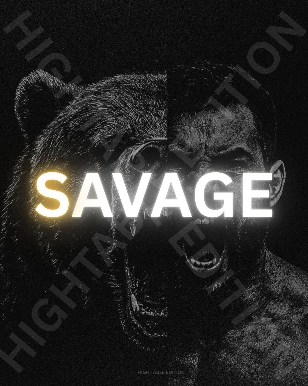 Savage Wall Art, BLACK Motivational Poster, Hustle Print, Gym Decor ...