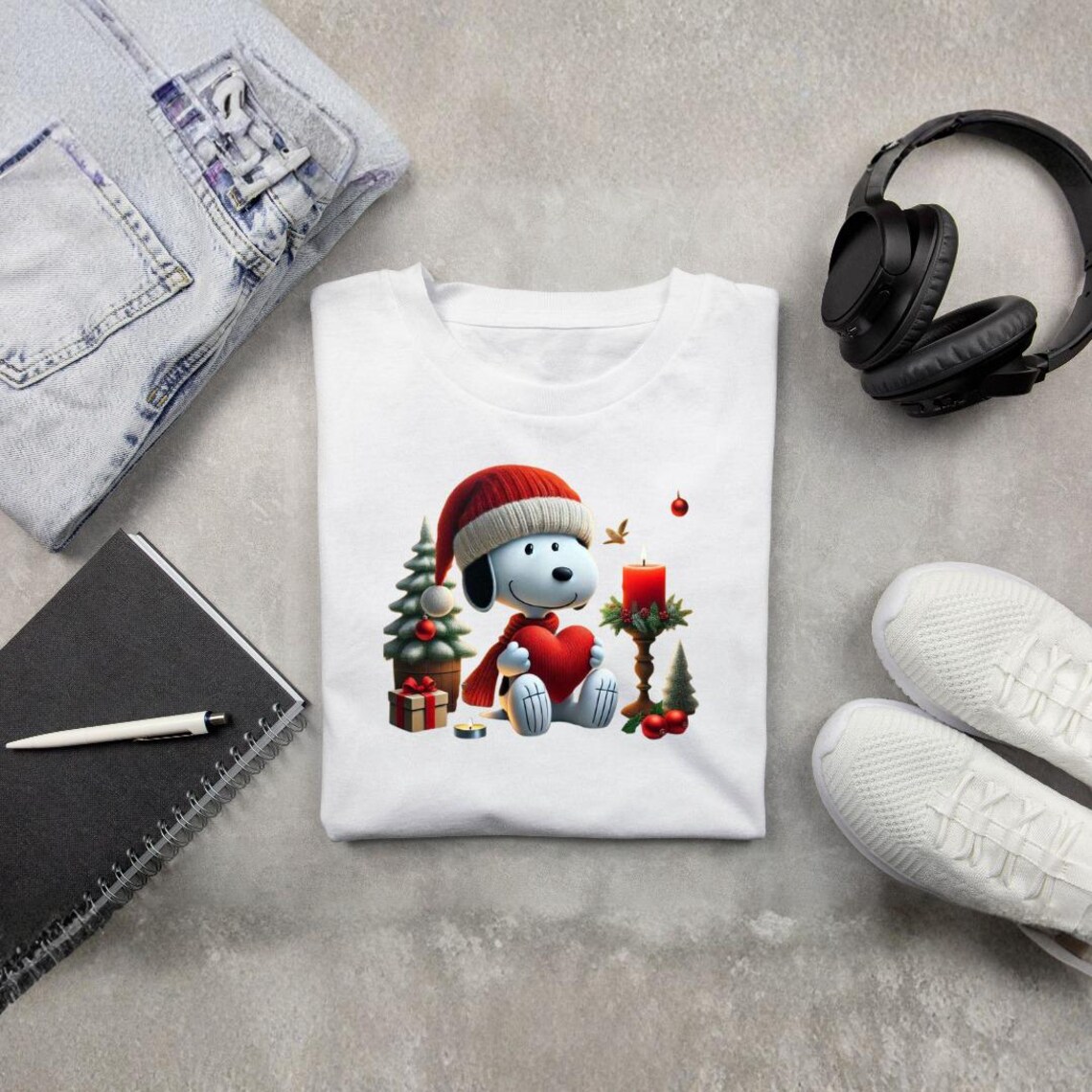 Snoopy Christmas PNG Bundle, Festive Peanuts Clipart (digital Download ...