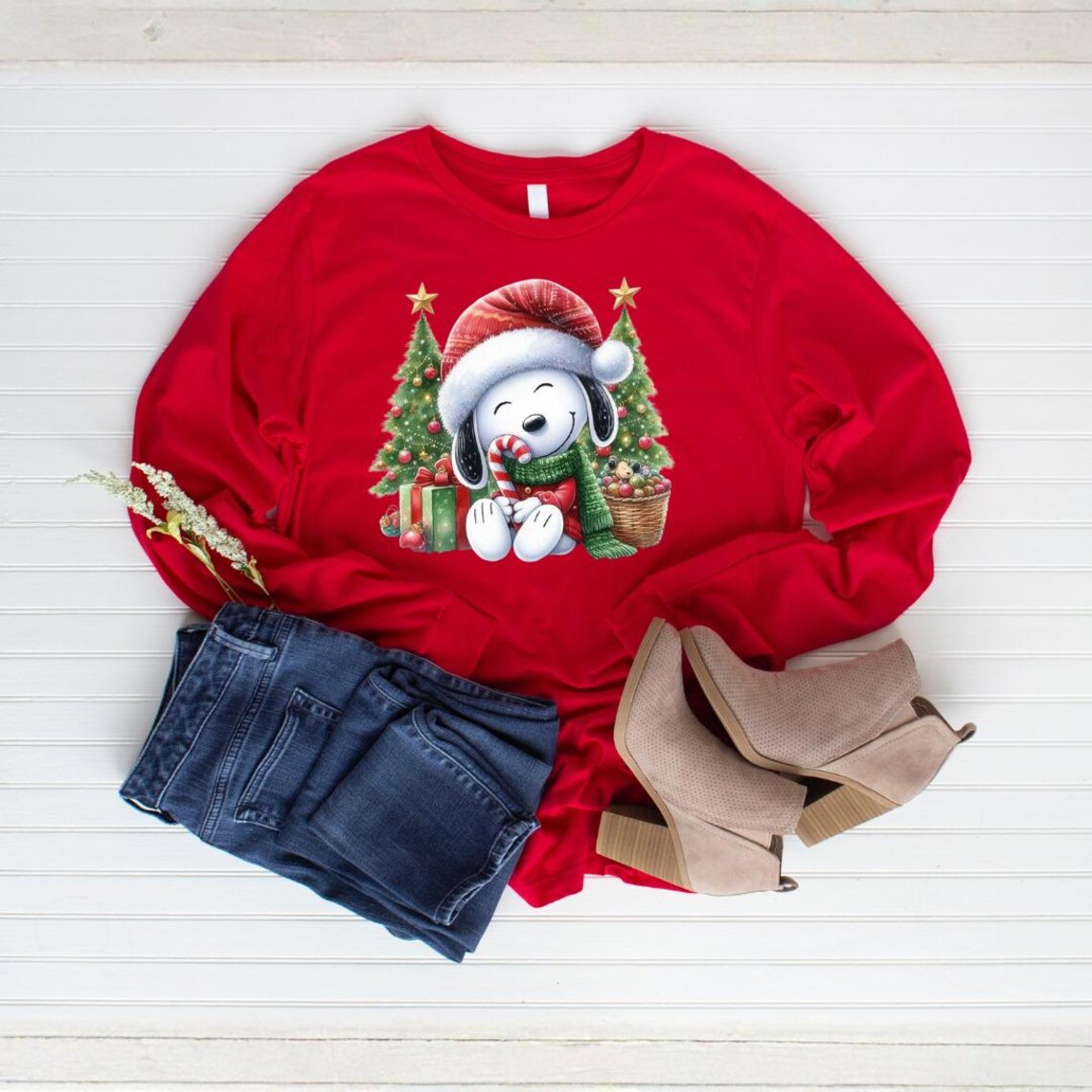 Snoopy Christmas PNG Bundle, Festive Peanuts Clipart (digital Download ...